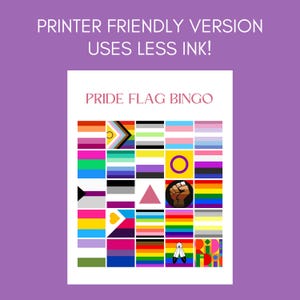Pride Flag BINGO Printable Party Game // Pride Month BINGO Cards // GSA ...