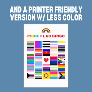Pride Flag BINGO Printable Party Game LGBTQIA // BINGO Cards // Pride ...