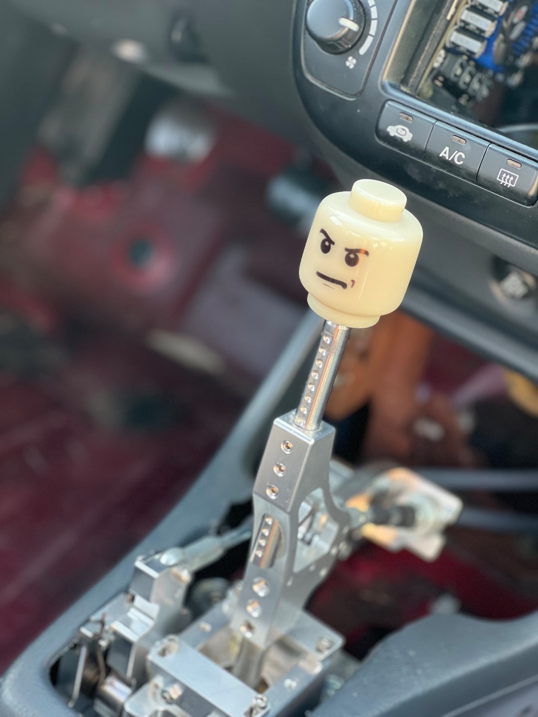 Block Head Angry - 60mm Resin Shift Knob Glow in Dark - Etsy