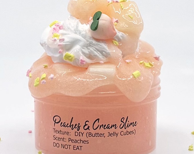 Peaches and Cream DIY Jelly Cubes Scented Slime - Etsy