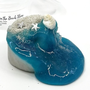 Sunset in the Beach Icee Sand Clear Slime, Pina Colada Scented Slime ...