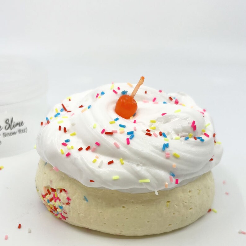 Birthday Cake Butter Snow Fizz Scented Slime - Etsy