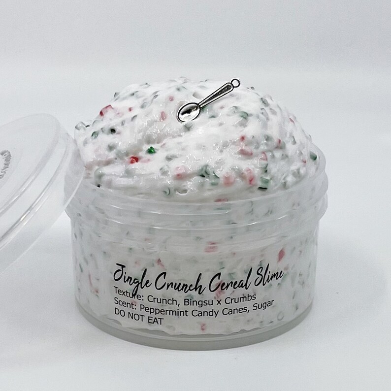 Jingle Crunch Cereal Slime: Thick Glossy Bingsu Beads, Festive Crumbs ...