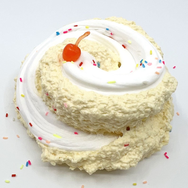 Birthday Cake Butter Snow Fizz Scented Slime - Etsy
