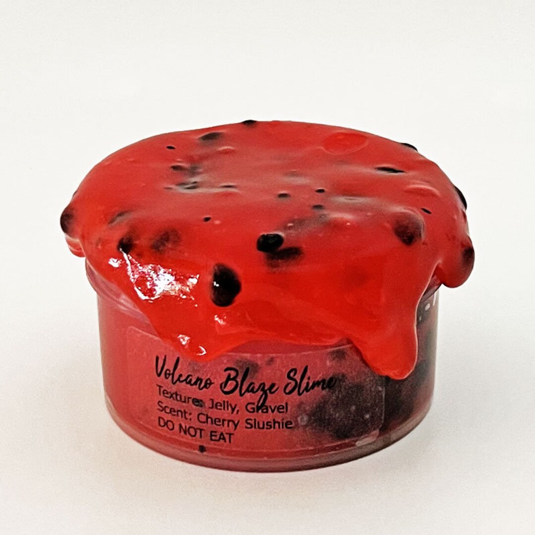 Volcano Blaze Jelly Gravel Slime, Jelly Slime, Crunchy Slime, Artistic ...