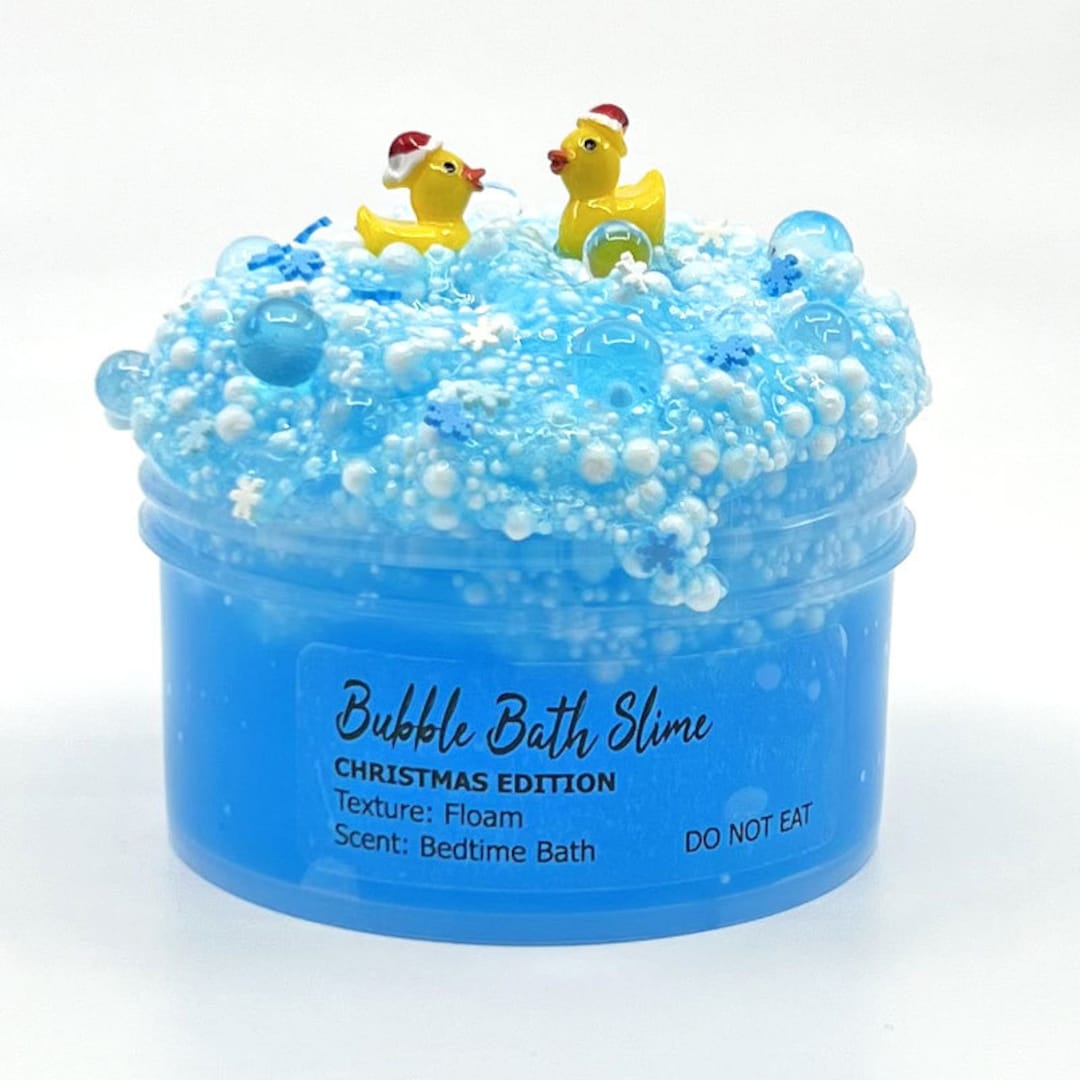Bubble Bath Floam Slime, Christmas Edition, Slime, Stress Relief ...