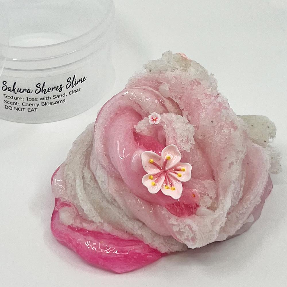 Sakura Shores Icee Slime: Cherry Blossom Scented Sensory Toy - Etsy