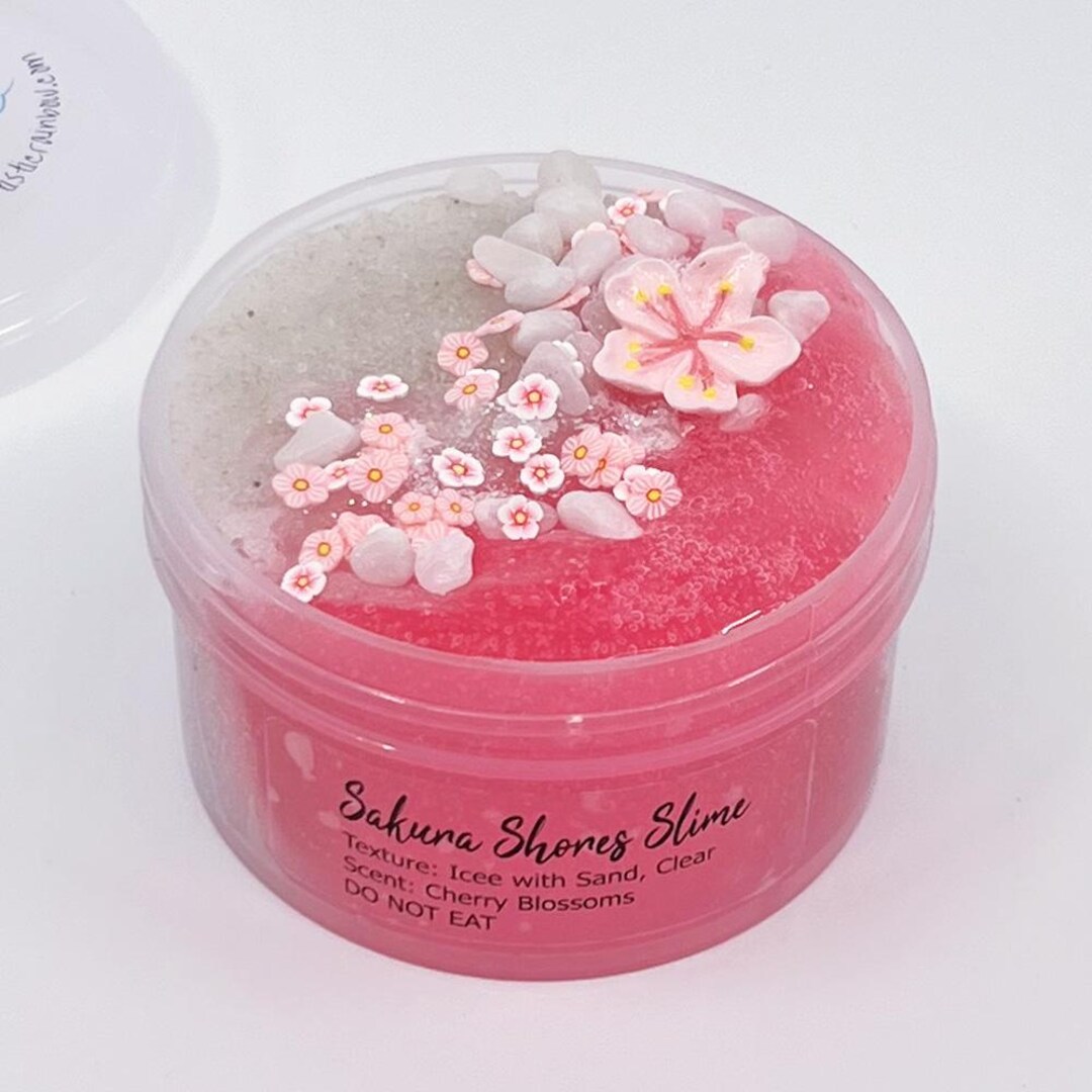 Sakura Shores Icee Slime: Cherry Blossom Scented Sensory Toy - Etsy