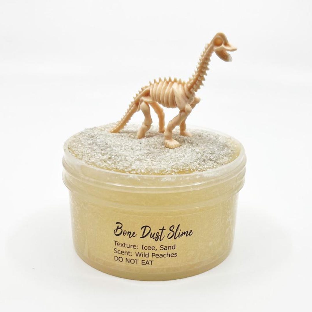 Bone Dust Icee Sand Slime, Halloween Dinosaur Theme, Artistic Rainbow ...