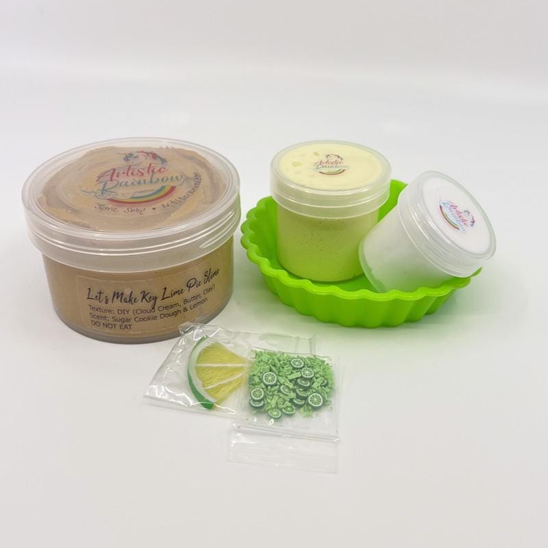 Let’s Make Key Lime Pie DIY Slime, Kit Slime, Artistic Rainbow Slime ...