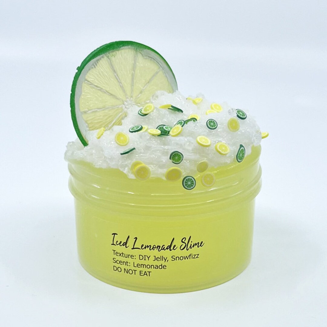 Iced Lemonade DIY Jelly Snowfizz and Sugar Beads Slime, Artistic ...