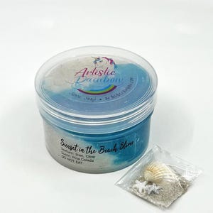 Sunset in the Beach Icee Sand Clear Slime, Pina Colada Scented Slime ...