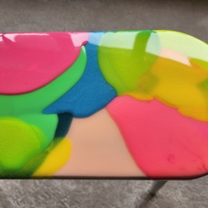Unusual Pink Funky Colorful 3D Side Nesting Resin Coffee Tables ...
