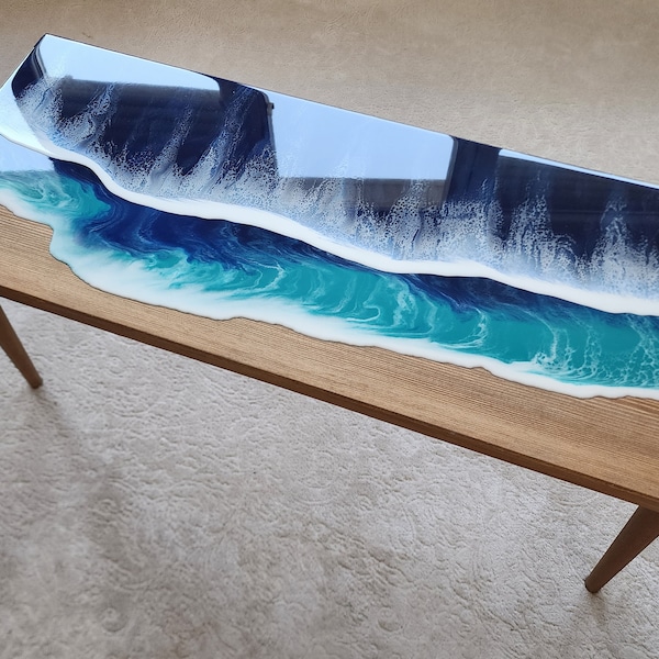 Epoxy Ocean Art Coffee Table - Etsy