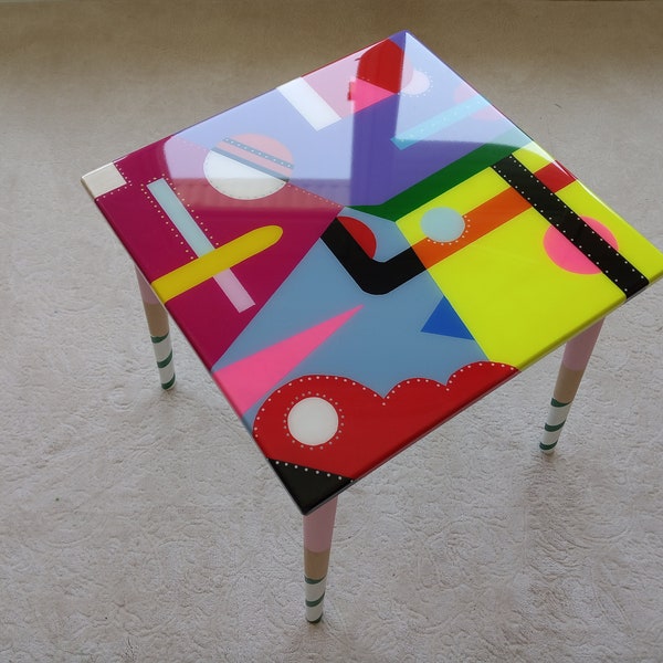 Painted Table - Etsy