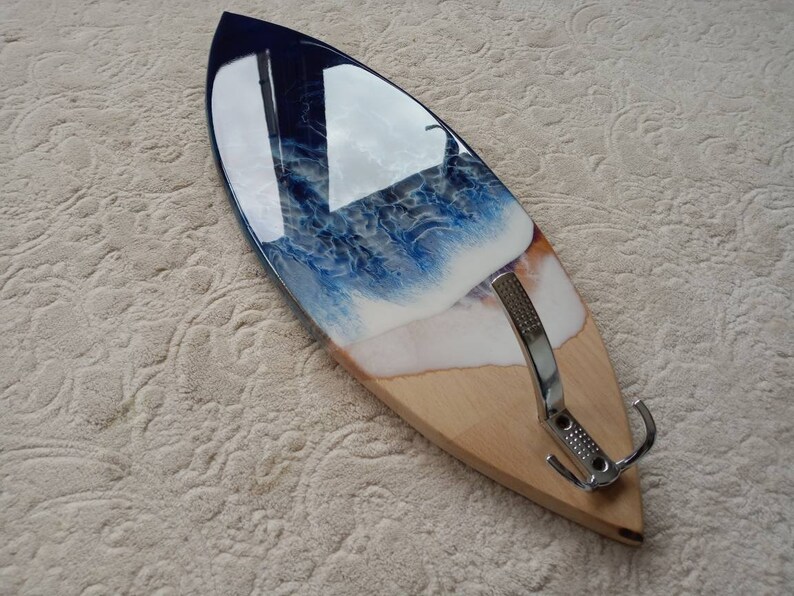 Resin Surfboard Wall Artcoastal Beach House Decor Bath - Etsy