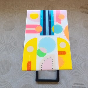 Memphis Milano Style Resin Couch Table: Pop Art C-shape Laptop Stand - Etsy
