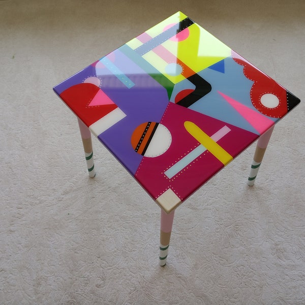 Painted Table - Etsy