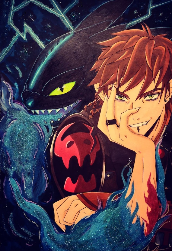 Toothless And Hiccup Touch