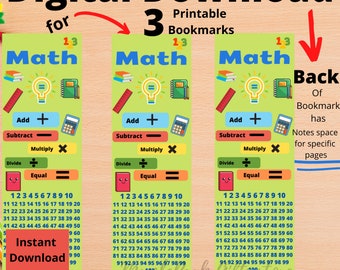 School Subject Chart Printable - Etsy