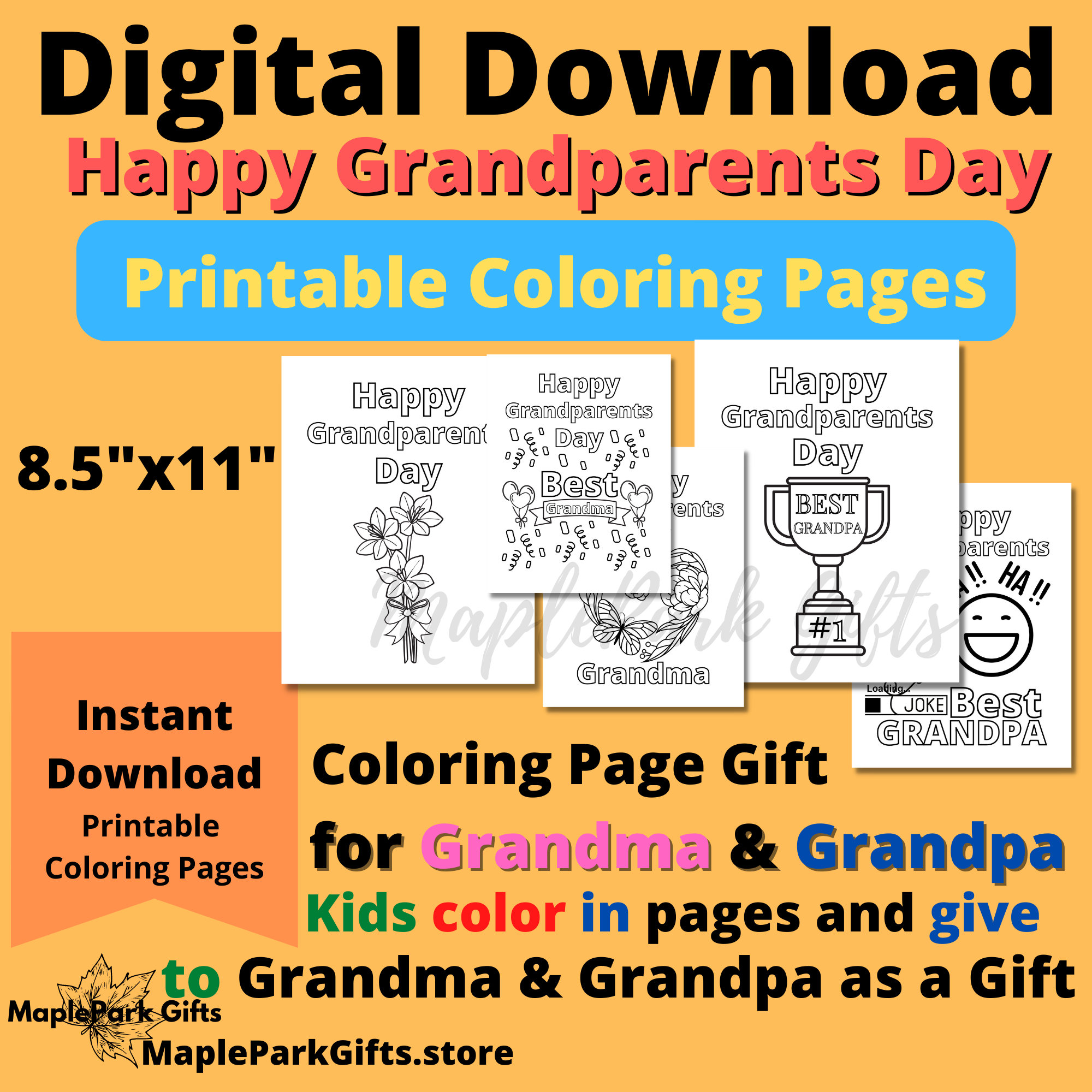 Grandparents Day Coloring Pages Printable