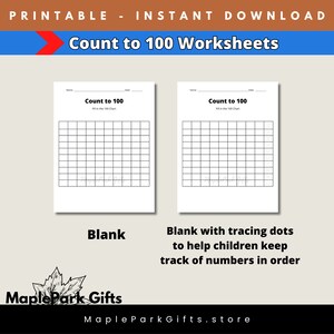 Hundreds Chart | Printable 1-100 Chart | Homeschool Printable| Large ...