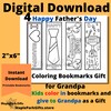 4 Happy Grandparents Day Grandma Coloring Bookmarks for Kids - Etsy