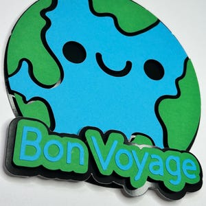Bon Voyage Cake Topper, World Cake Topper, Earth, Safe Travels, Leaving ...