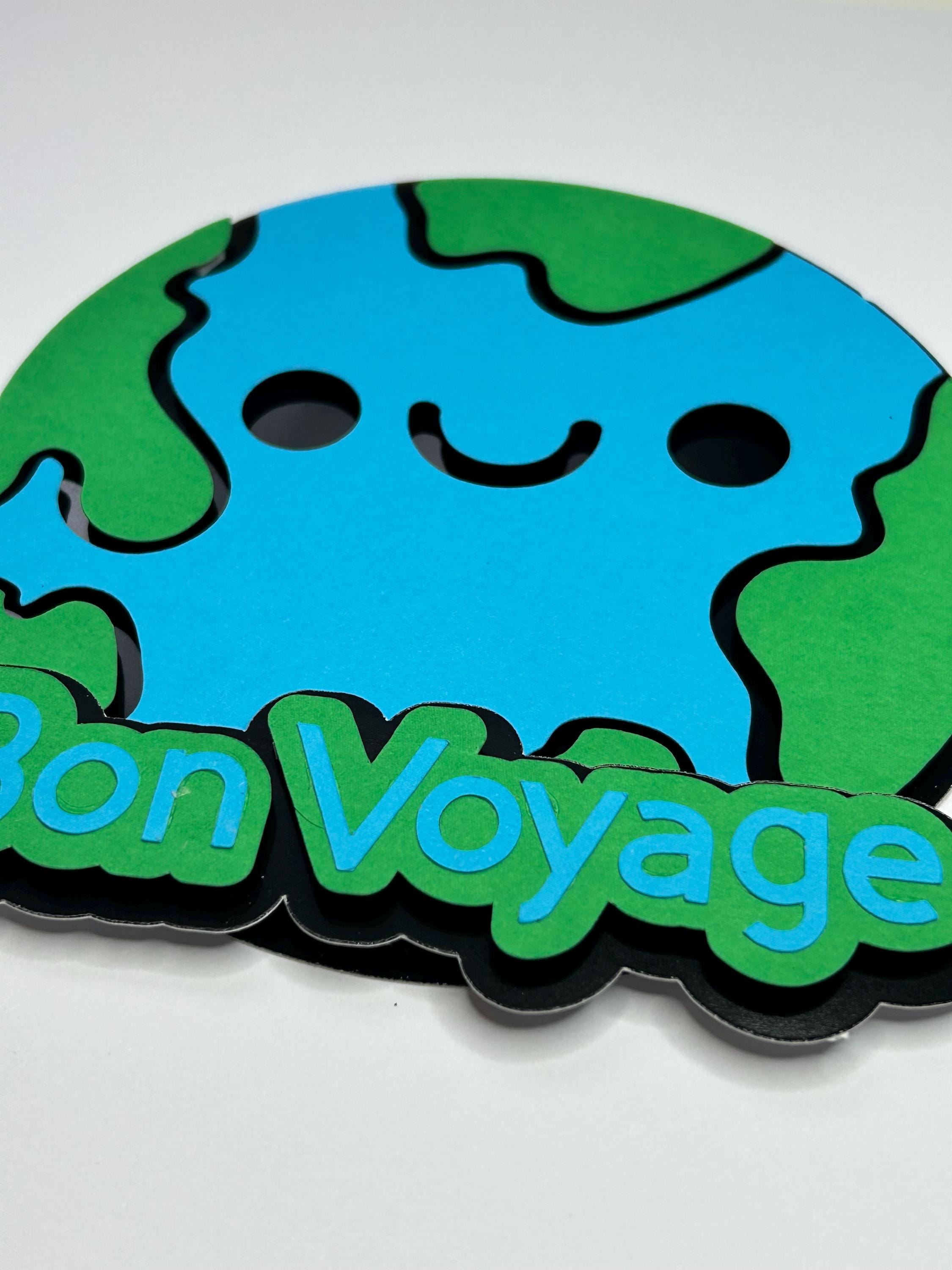 Bon Voyage Cake Topper, World Cake Topper, Earth, Safe Travels, Leaving ...