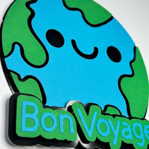 Bon Voyage Cake Topper, World Cake Topper, Earth, Safe Travels, Leaving ...
