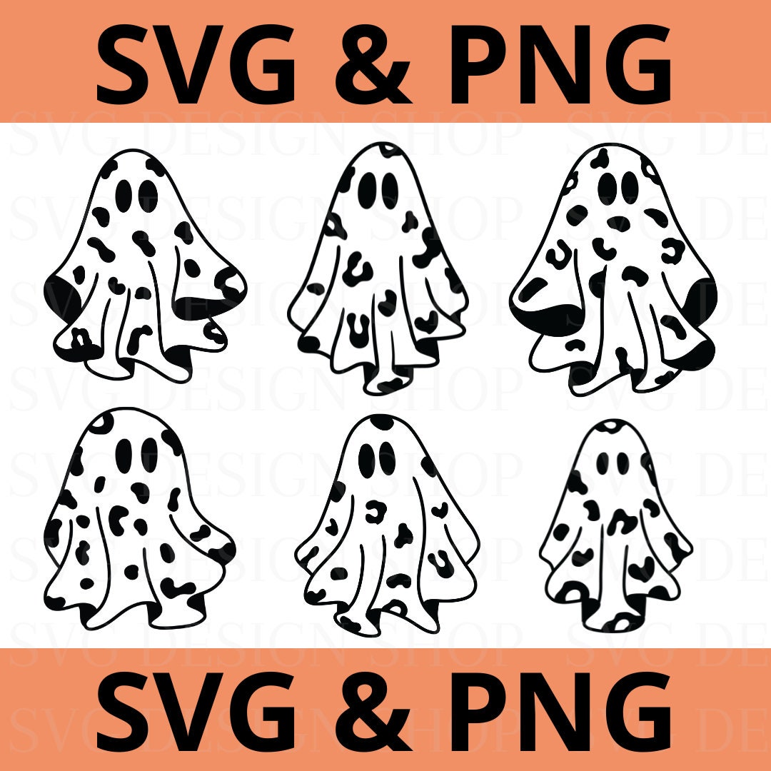 Ghost Svg, Leopard Print Ghost, Halloween Svg, Ghost Png - Etsy