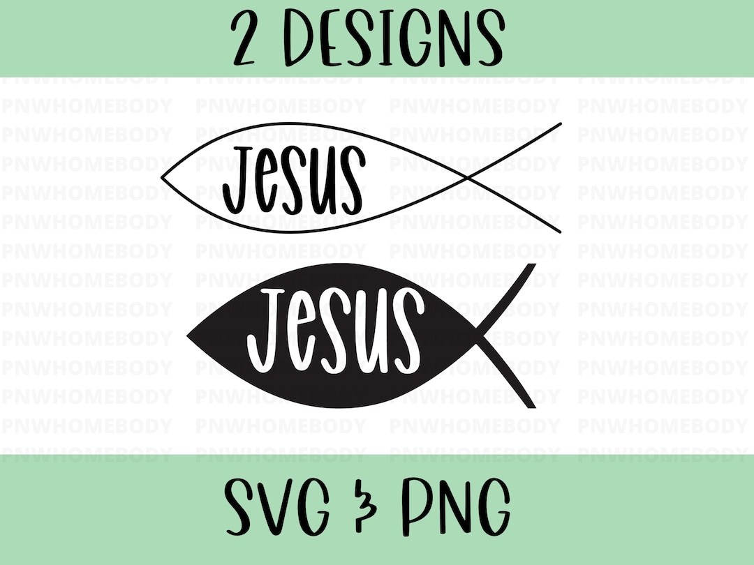 Jesus Fish Bundle Svg, Png, Faith Svg, Religious Svg, Digital Download ...