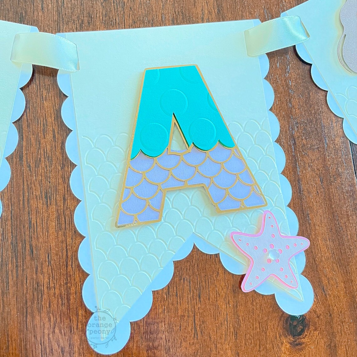 Mermaid Name Banner Under the Sea Party Mermaid High Chair | Etsy