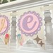 Icecream Birthday Name Banner, Icecream Party Decoration, Icecream ...