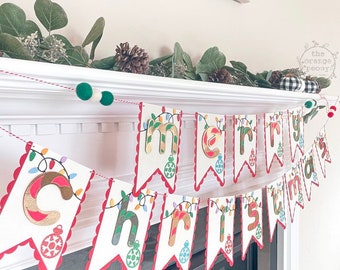 Farmhouse Christmas Banner - Etsy