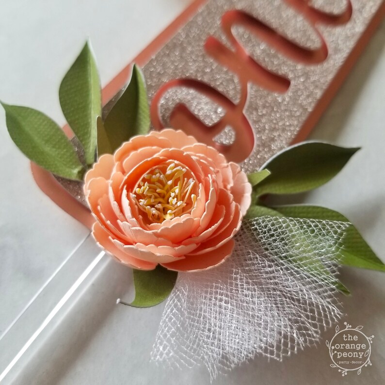 No. 1 Topper Floral Cake Topper One Cake Topper | Etsy