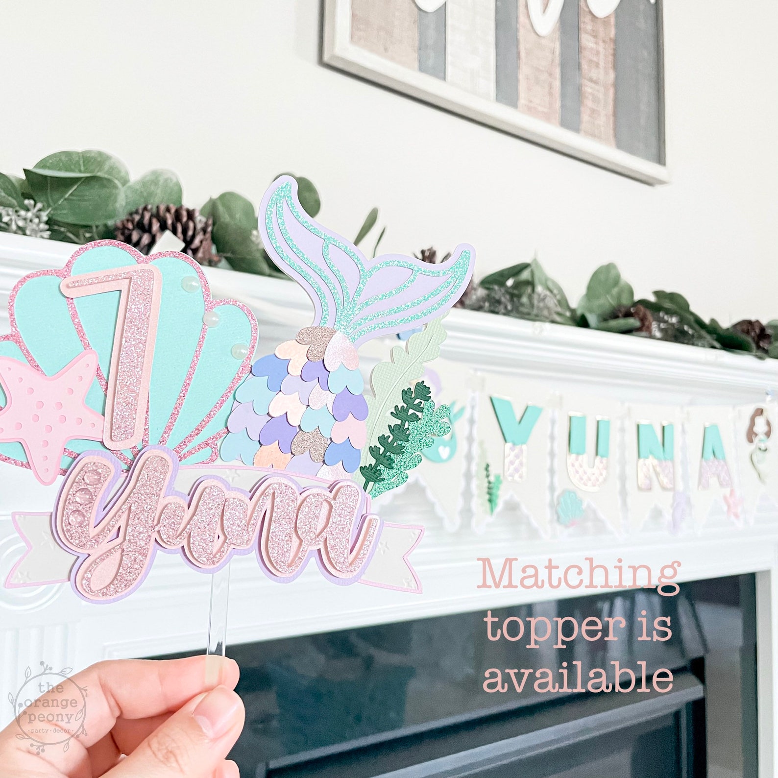 Mermaid Name Banner, Under the Sea Party Decor - Etsy