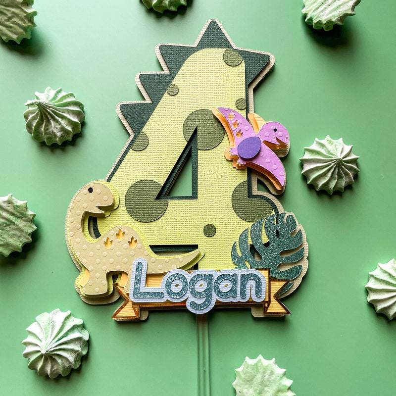 Dinosaur Topper - Etsy