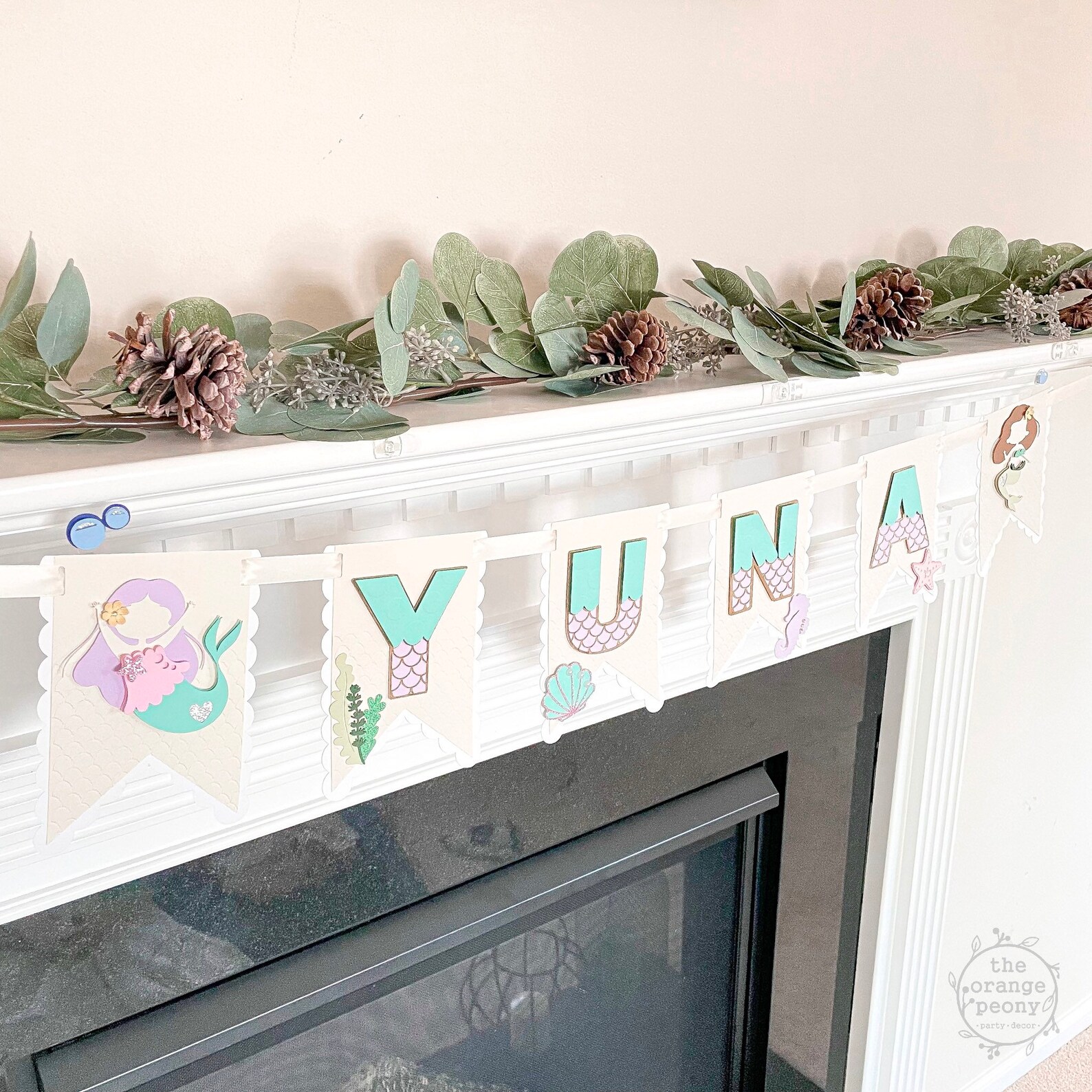Mermaid Name Banner, Under the Sea Party Decor - Etsy