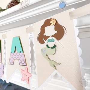 Mermaid Name Banner, Under the Sea Party Decor - Etsy