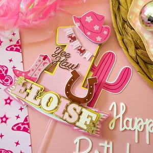 First Rodeo Cake Topper, First Rodeo Birthday Party, Cowgirl Cake ...