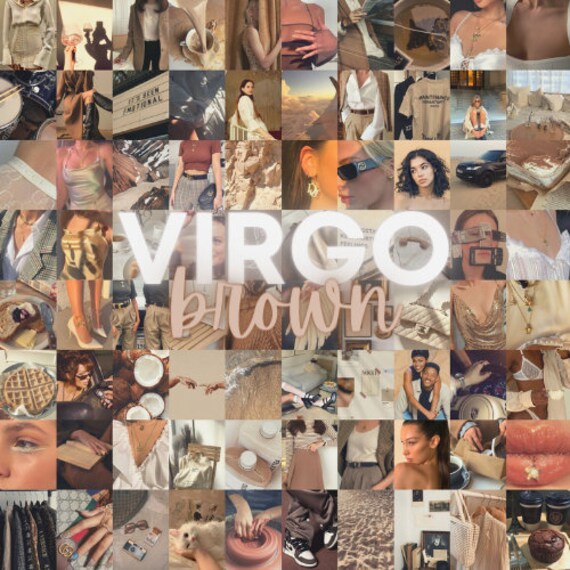 Brown/beige Photo Wall Collage Kit DIGITAL DOWNLOAD 80PCS | Etsy