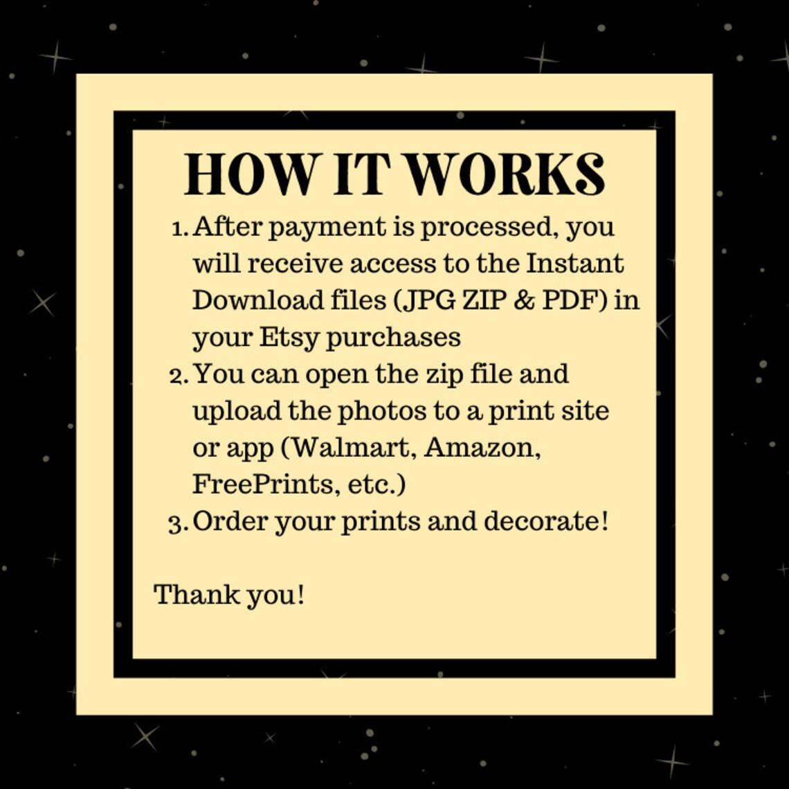 Gold Photo Wall Collage Kit DIGITAL DOWNLOAD 60PCS | Etsy