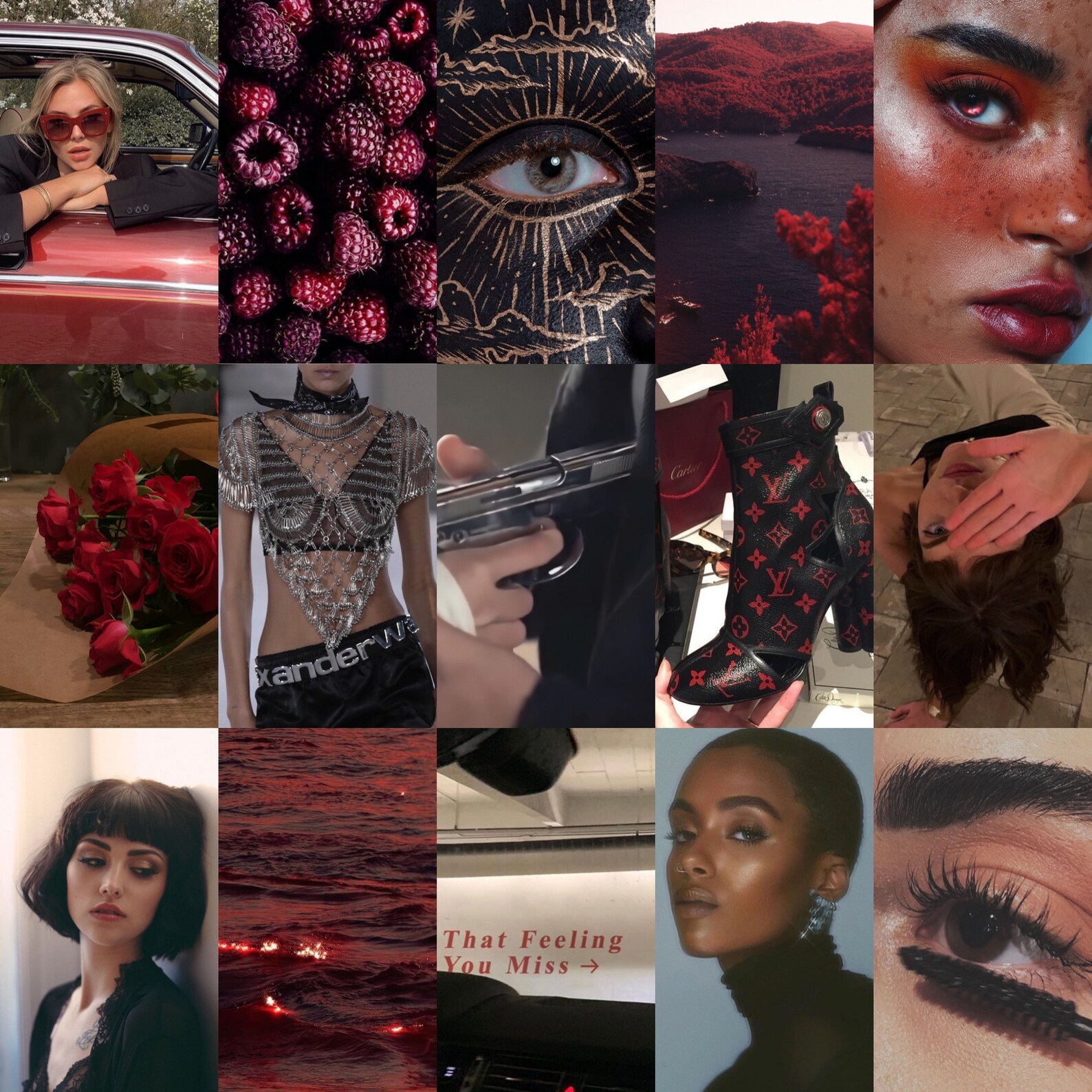 Dark Photo Wall Collage Kit | DIGITAL DOWNLOAD 60PCS - Etsy