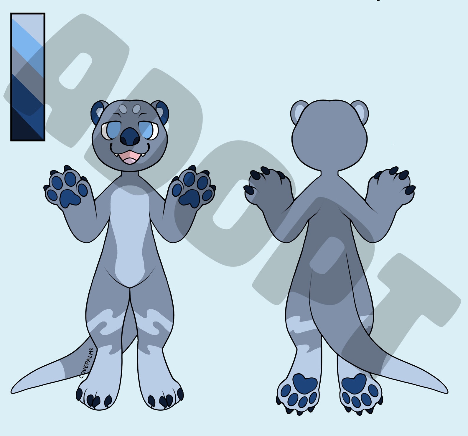 Furry Adoptable Fursona Sea River Otter Character OC | Etsy