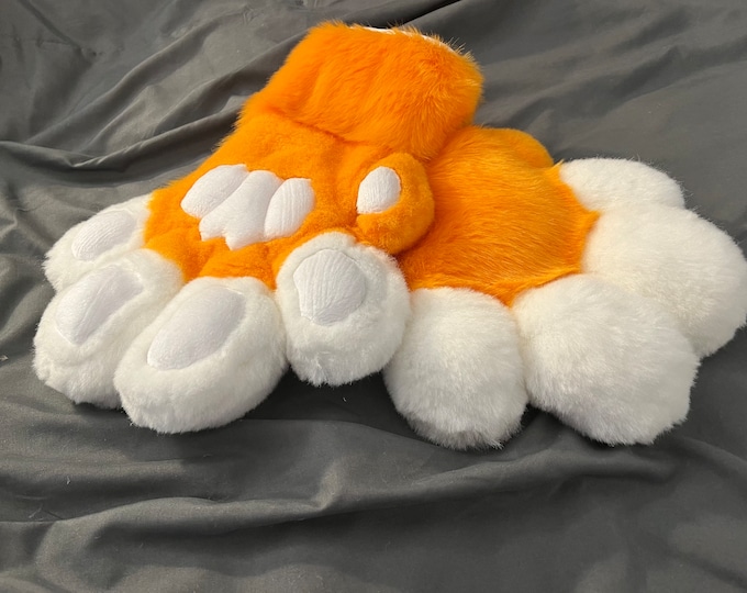 Fursuit Orange Tabby Cat Feline Plush Lined High Quality Handpaws - Etsy