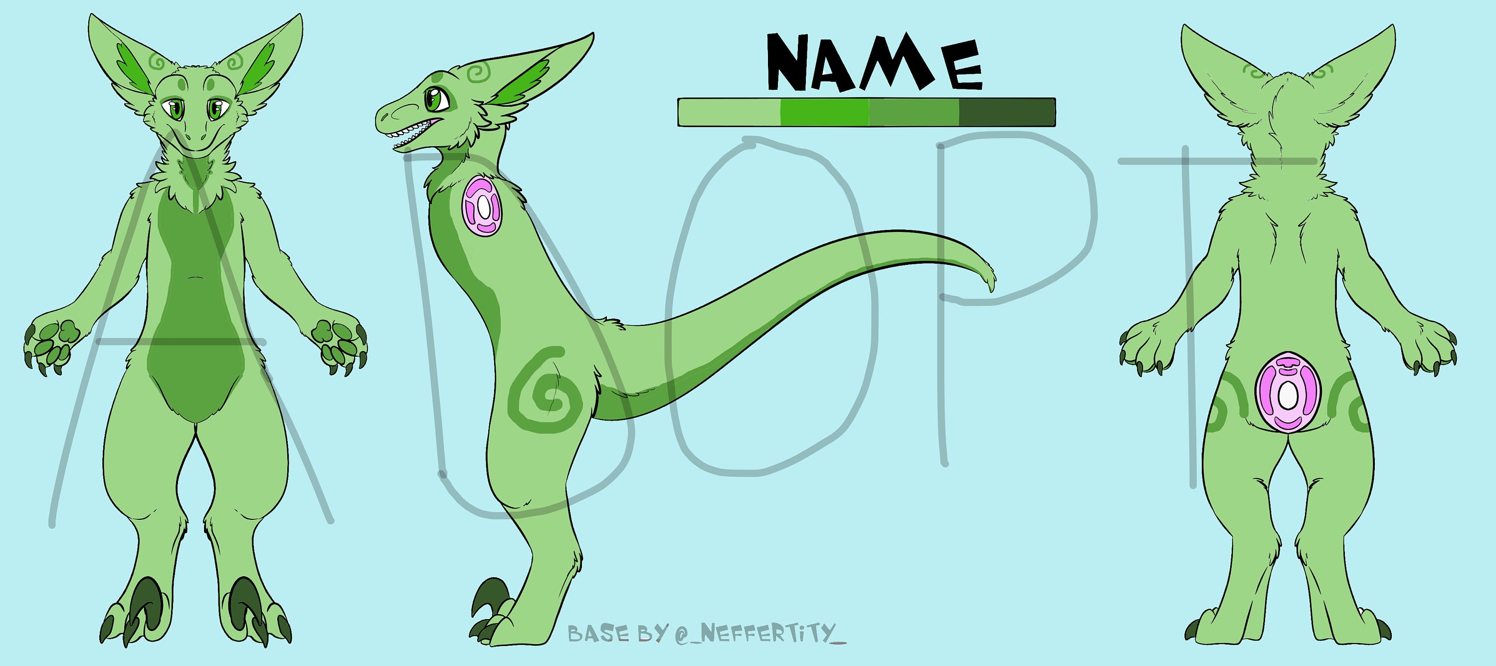 Furry Adopt Fluffy Raptor Dino Mask Fursona OC Character | Etsy