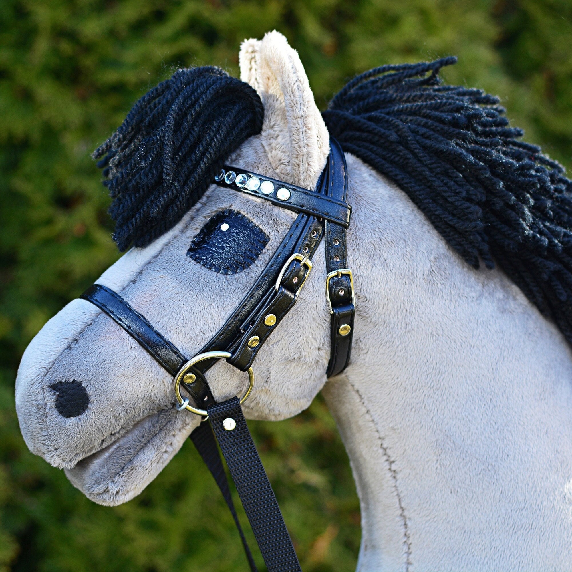 Hobby Horse Mouse Dun A3 Black Bridle - Etsy UK