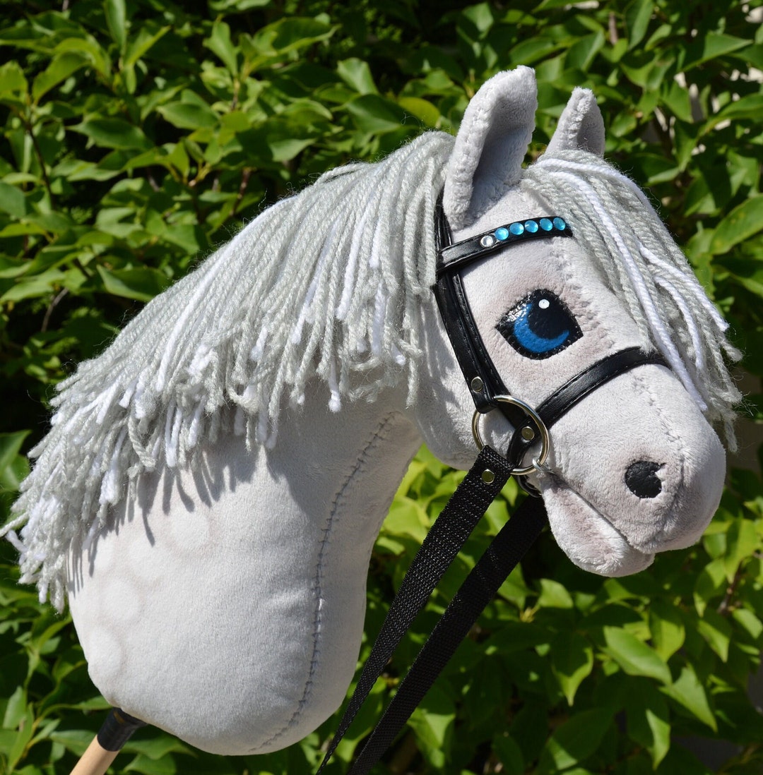 Hobby Horse Dapple Gray (A3) - 100% Handcrafted Hobby Horse With Stick ...