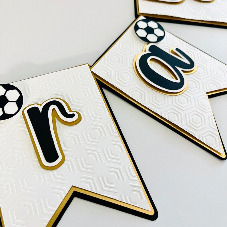 Soccer Girl Birthday Banner, Soccer Girl Party Decoration, Soccer Name ...